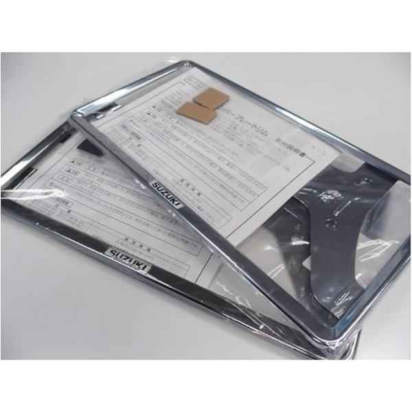 商品内容：ナンバープレートリム(樹脂クロームメッキ)1枚 / ビビり音防止クッションシール(大 X 1枚 / 小 X 2枚)旧品番：9911D-63R00-0PG→新品番：9911D-63R01-0PG適用車種：?【ワゴンR】?【スペーシア...