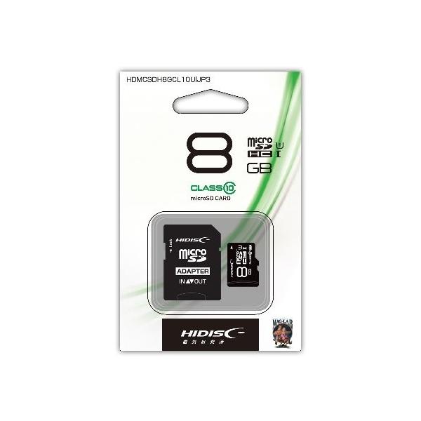 マイクロSDHCカード●規格：microSDHC●容量：8GB●UHS-1対応●スピードクラス:class10●SD変換アダプタ/プラケース付き【jマイクロSD/MicroSDカード/カード/SDHC/SDHCカード/家電/デジカメ/スピー...