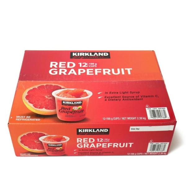 【内容量】1箱：198g×12個【商品説明】ほどよい甘さと控えめな酸味でデザートのようにみずみずしいグレープフルーツカップには食べやすい大きさにカットされたレッドグレープフルーツが10切ほど入っています。薄皮は綺麗にはがされているので、その...