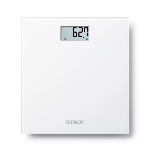 【内容量】1台付属品：お試し用電池（単4 形マンガン乾電池4 個）、取扱説明書（本書：品質保証書付き）、OMRON connect セットアップガイド【商品説明】ボタン操作がなく、乗るだけで測定とデータ転送ができる！本体に乗るだけで電源が入...