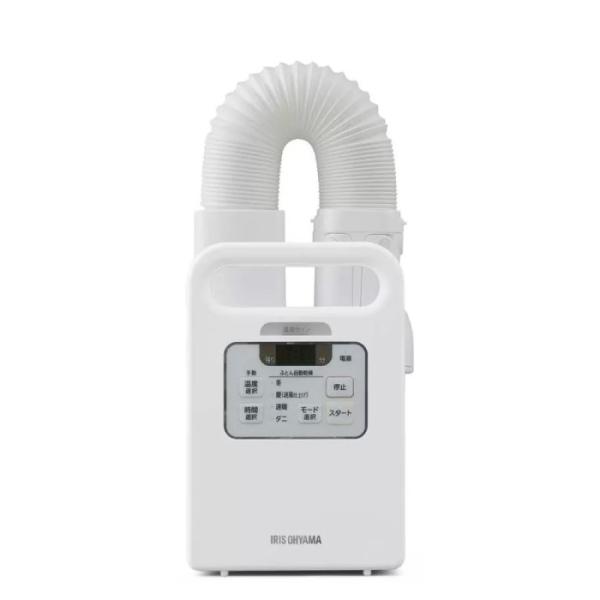 【内容量】1台※付属品：くつ乾燥アタッチメント、衣類乾燥アタッチメント【商品説明】布団乾燥機は1年中大活躍小さくて軽いので、持ち運びに便利上下に広がるダブルフラップ搭載布団全体に風が行き届きやすいロングホース布団乾燥と衣類乾燥、靴乾燥もでき...