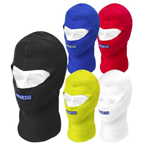 SPARCO UNDERWEAR FACEMASK B-ROOKIE BALACLAVAレーシングカートやレンタルカート、4輪走行会など耐火装備を必要としないドライバー向けのフェイスマスクです。カラー：ブラック(002201NR)　　　　ブ...