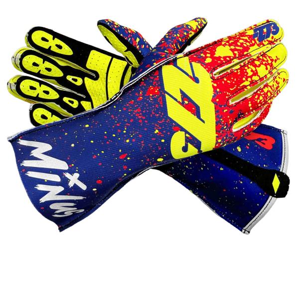 Minus273 KARTING GLOVE●サイズに関しまして・・・　ピッタリ使いたい方は普段選ばれるサイズをご選択下さい。若干タイトなので1サイズ上のサイズを選ばれる事をオススメ致します。サイズ：3XS/2XS/XS/S/M/L/XL公...
