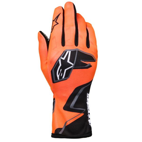 メーカー：alpinestars アルパインスターズモデル名：TECH-1 K RACE V2.S GLOVE GRAPHIC1型　番：3550526カラー：オレンジ×ガンメタル(4512) FLUO ORANGE FLAME ORANGE...
