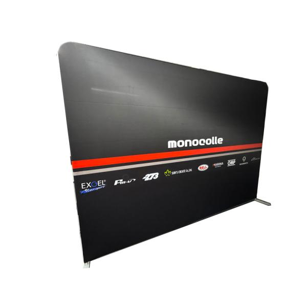 店舗や展示会、イベント用にも使えるパーテーション（仕切り）アルミフレームを簡単組立　折りたたみ収納　工具不要移動、設置が簡単　ポータブル全面が自由なデザインが可能（グラフィック　写真　ロゴ）販売ページは3mですが幅は最大10mまでカスタムオ...