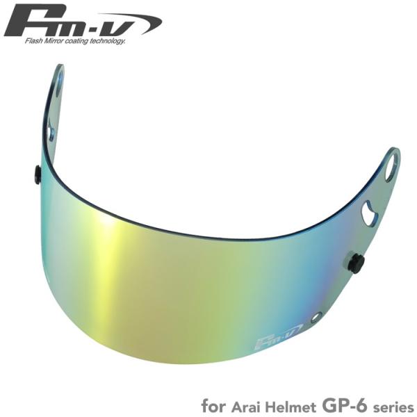 FM-V Flash Mirror Coating Technology for Arai GP-6 GP-6S SK-6 HelmetFMV Mirror Visor は新しく開発されて「フラッシュミラーコート技術」でバイザーを加工してい...