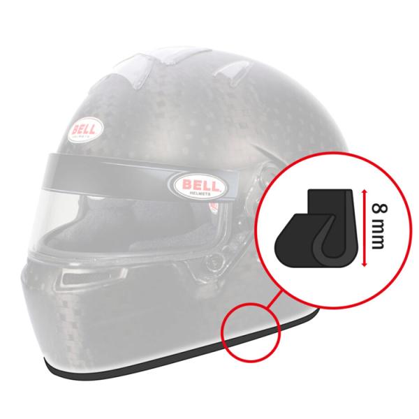BELL HELMET PARTS Bottom Edge Rubberヘルメット下のフチゴムです。長年使用していると切れてくる為、補修パーツとしてご使用頂けます。サイズ：1.7m適　合：BELLフルフェイスタイプのヘルメットに適合(ジェッ...