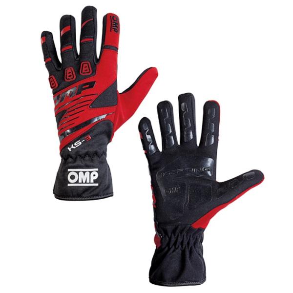 OMP RACING KART GLOVE KS-3 MY 2018耐久性のある伸縮性素材で作られたカートグローブラバー素材のナックルガード、伸縮素材で手首を固定手のひらは高いグリップ力をもつシリコンラバーが配置されておりますメーカー：OM...