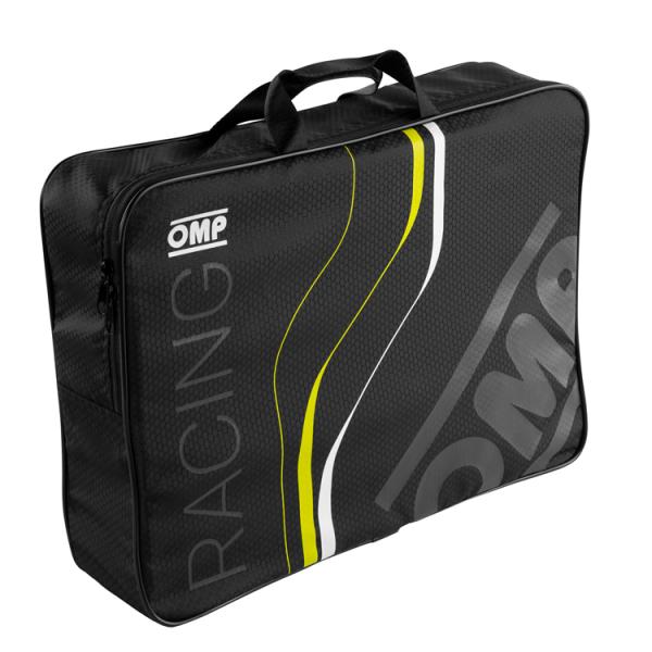 OMP LUGGAGE BAGS SERIES SUIT BAGOMPレーシングスーツ購入時に付属しているスーツバッグです。デザインが一新され、スーツ以外のレーシングウェア収納も可能です。メーカー：OMP オーエムピーモデル名：SUIT B...