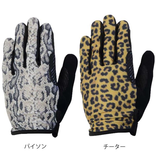 ・メーカー名：ジャムズゴールド (JAM'S GOLD)・品番：JGG-1090・カラー：チーター、パイソン・サイズ：S、M、L、LL・素材：ライクラ、合皮人気のアニマル柄を使用したサマーグローブ。甲側の素材はライクラを使用。ライクラの素材...