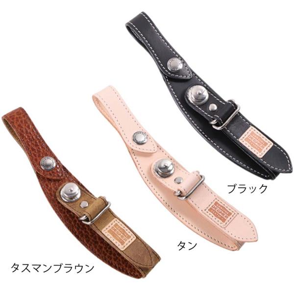 夏から冬用グローブまで、サイズ調整可能。デザイン性も高いプルスナップ採用。留め外しも簡単な優れもの。スナップの頭を指でつまめばロック解除。驚くほど快適な使い心地。・カラー：ブラック、タン、タスマンブラウン・素材：牛革/ブラック、タンアメリカ...