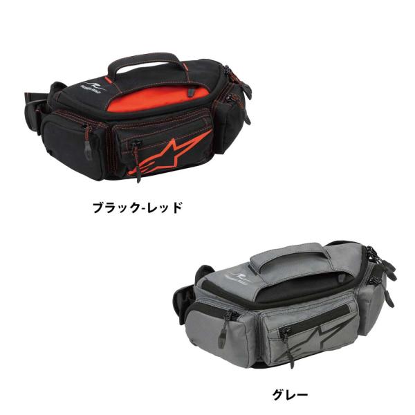 ・メーカー名：ラフアンドロード (ROUGH&amp;ROAD)・品番：R6100526・品名：ALPINESTARS×ROUGH&amp;ROAD カンガ2 ウエストバッグ・カラー：ブラック-レッド、グレー・サイズ： 約 30 cm（幅）...