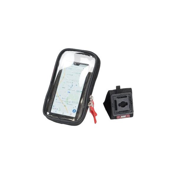 収納部は6inサイズスマホをケースごと収納可能なラージサイズです。P.A.S.アダプター付属なので、乗車時はハンドル周りに、降車時にはウエストベルトなどボディに移設可能（要別途オプションアタッチメント）で便利です。上面だけでなく底面側にもク...
