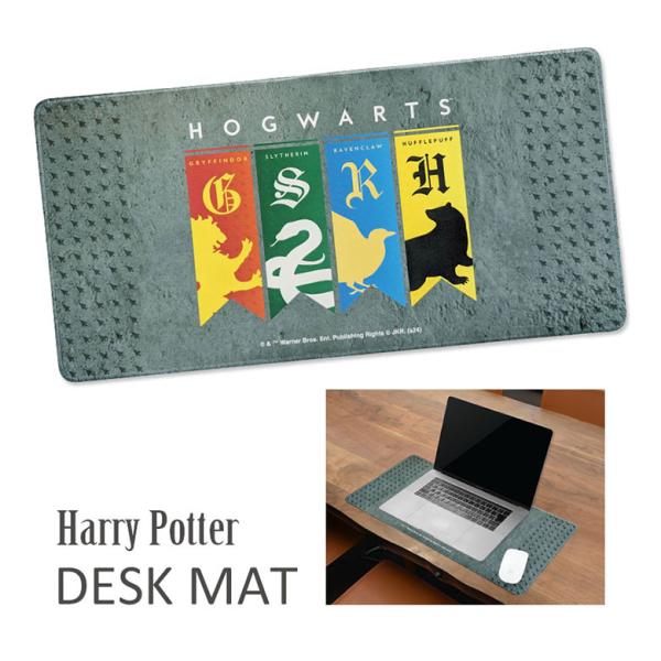 【ハリーポッター ハリポタ グリフィンドール ハッフルパフ スリザリン レイブンクロー 寮 ホグワーツ 魔法学校 魔法 魔術 エンブレム 4寮 ハリー・ポッター グッズ  グッズ 便利 雑貨 デスクマット マウスパッド 机 マット デスク ...