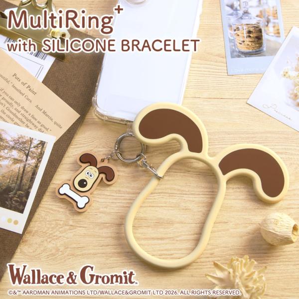 【 ウォレスとグルミット Wallace＆Gromit ウォレス グルミット ぐるみっと イヌ いぬ 犬 フェイス 大人女子 大人可愛い ゆるかわ ベージュ 海外 ウォレスとグルミットグッズ 海外アニメ 海外キャラクター モチーフチャーム付...