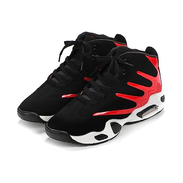 「商品情報」「主な仕様」商品名：スニーカー ハイカット メンズ シューズ バスケット バッシュ 通気 滑り止め クッション スポーツ 運動 ストドア【商品仕様】サイズ（約）：26cm(42)/26.5cm(43)/27.0cm(44)/27...