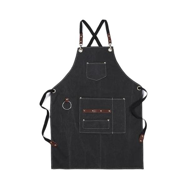 「商品情報」「主な仕様」商品名：作業用 ワーク エプロン 多機能 複数ポケット 美容師 理容師 ヘアサロン カフェ アウトドア ガーデニング 男女兼用【商品仕様】サイズ（約）：幅57cm/高さ77.5cm男女兼用のお洒落なワークエプロン。家...