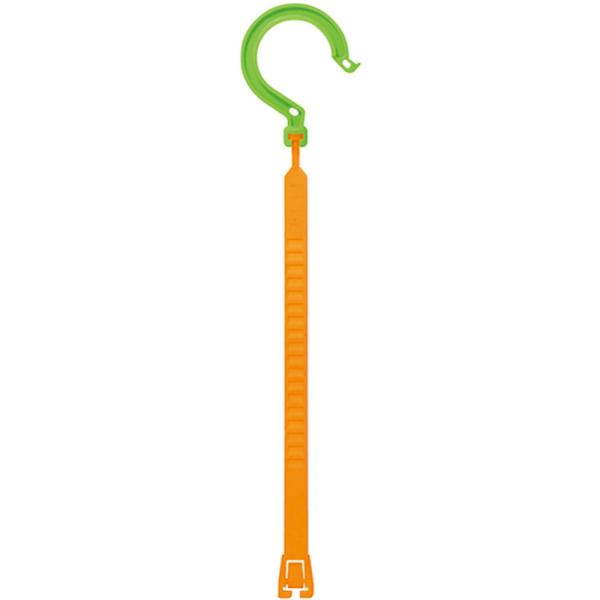 ●繰り返し使える幅15mmのフック付き結束バンドです。●フックは360度回転しますので、何でも束ねて吊るせます。●整理収納、アウトドアやレジャーに。●邪魔なコードをまとめて束ねたり、荷物の簡易固定に。●最大結束径(mm)：70●全長(mm)...