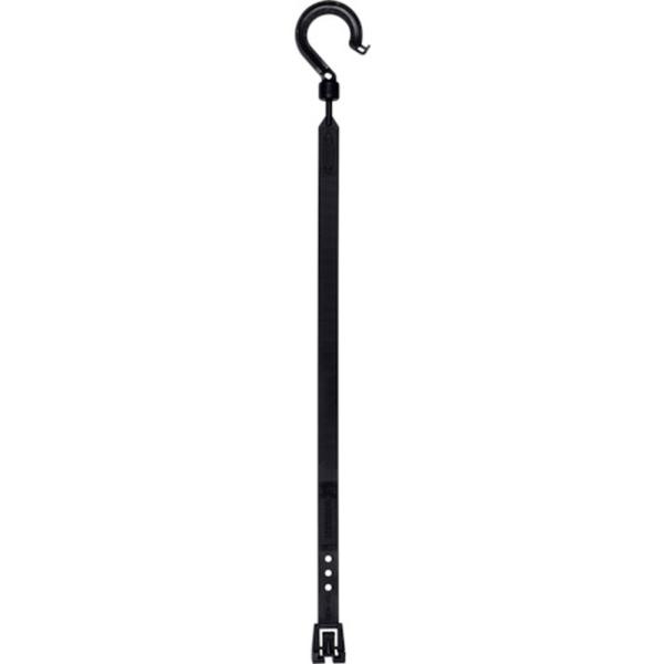 ●繰り返し使える幅15mmのフック付き結束バンドです。●フックは360度回転しますので、何でも束ねて吊るせます。●整理収納、アウトドアやレジャーに。●邪魔なコードをまとめて束ねたり、荷物の簡易固定に。●最大結束径(mm)：100●全長(mm...