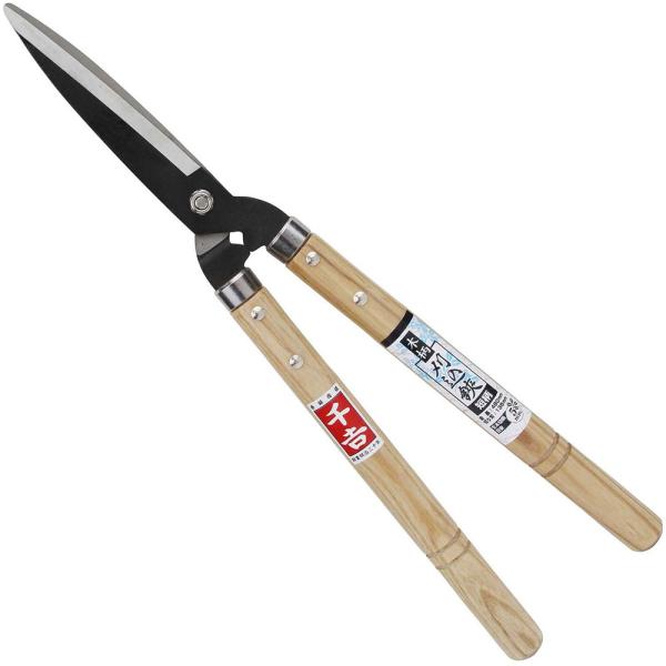 整枝・剪定に最適【商品仕様】刃長：150mm 全長：495mm 重量：約600ｇ 切断目安：5mm 刃部：65Mn 柄：水曲柳【用途】刈込鋏【特徴】・剪定・整枝作業用・細かい作業、収納に便利な短柄タイプ