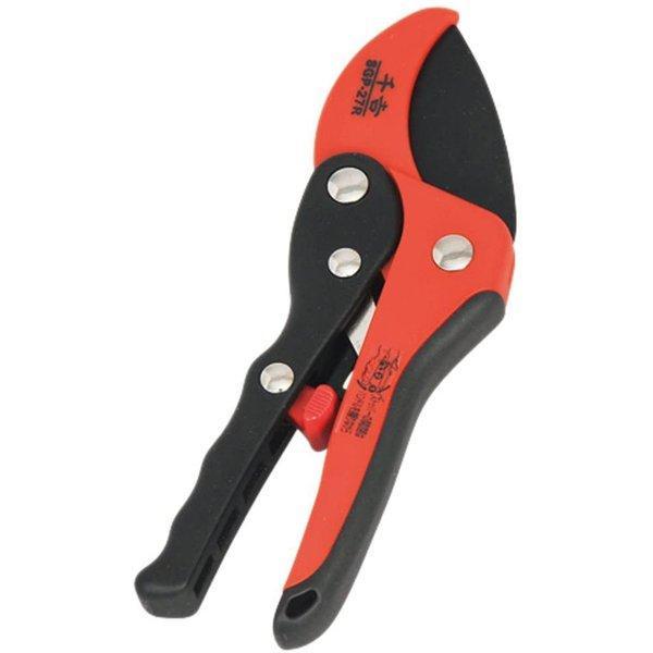 【商品仕様】刃の仕様:フッ素コート全長:約175mm生木切断目安:18mmまで仕様:樹脂グリップ付ナイロングラスファイバーハンドル刃部:SK-5(HRC52±2)、柄:ナイロングラスファイバーTPR樹脂グリップ付ナイロングラスファイバーハン...