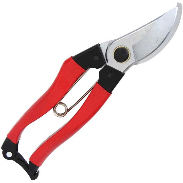 握りやすいグリップで剪定・整枝に最適【用途】剪定鋏【特徴】・剪定・整枝作業用・握りやすい樹脂グリップ付き・自然と力が入りやすい特殊形状グリップで、楽に枝を切断することができる・サビ、ヤニに強いハードクローム仕上げ・刃を閉じて収納でき保管、携...