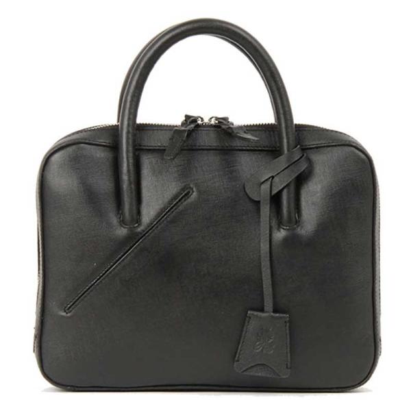 【寸法】H20cm×W27.5cm×D5cm【重量】本体：約510g【素材】牛革(ゼブー牛)角シボ(型押し)×ツイルコットンpid ｐｉｄ ピー・アイ・ディー バッグ ハンド ブリーフケース 黒 無地 シンプル カジュアル きれいめ 大人 ...