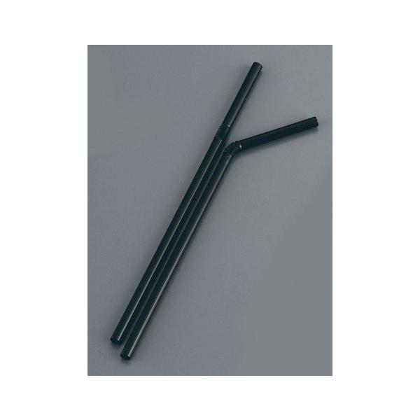 水野産業 フレックスストロー 裸(500本入) 黒