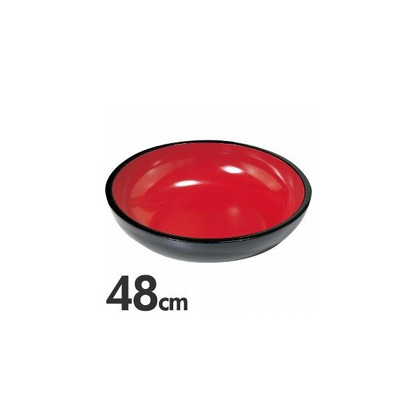 豊稔企販 普及型こね鉢 48cm A-1204 黒×朱