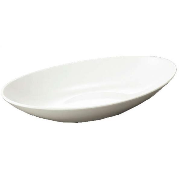 国際化工 マルケイ クリスタ オーバルパスタプレート アイボリーホワイト・C E121 IWC メラミン食器 メラミンウェア■サイズ(mm)：296×167×52h■容量：920ml■材質:メラミン樹脂