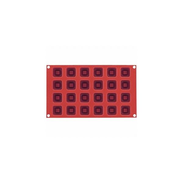 Martellato マルテラート フレキシブルノンスティックモルド SF080 35 スクエアーサラバン 24ヶ取