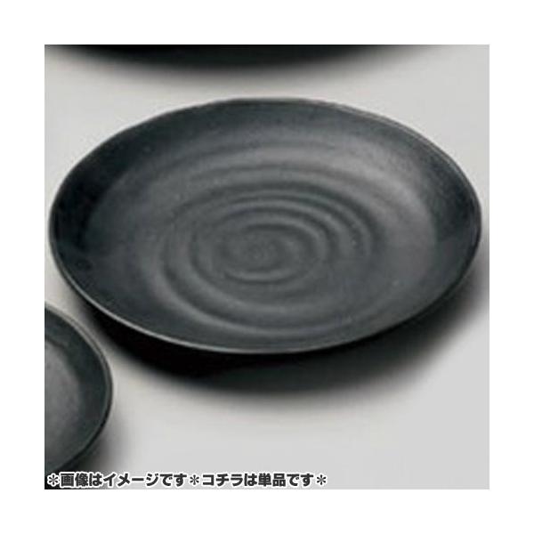 ■マイン　メラミン食器　メラミンウェア　丸皿　径18cm　黒　M11-126　： 食器　メラミン食器　樹脂製食器　ブラック