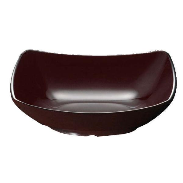 国際化工 マルケイ クリスタ なで角鉢 溜黒・DC E118 TBD メラミン食器 メラミンウェア■サイズ(mm)：148×117×45h■容量：270ml■材質:メラミン樹脂