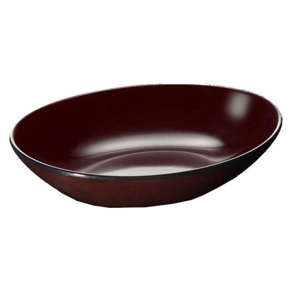 国際化工 マルケイ クリスタ 17cmオーバルボール 溜黒・DC E128 TBD メラミン食器 メラミンウェア■サイズ(mm)：168×122×38h■容量：300ml■材質:メラミン樹脂