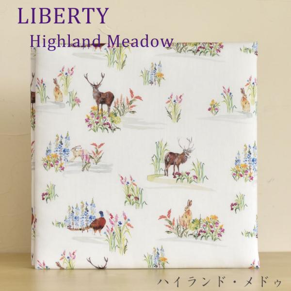 【発売日：2022年06月18日】水彩絵具で描かれたデザインは、ソフトでノスタルジックな雰囲気のリバティ・プリント繊細に描かれたワイルドフラワーに囲まれるようにたたずむ動物たちキジ、ウサギ、雄ジカなど典型的なスコットランドの野生動物が水彩画...