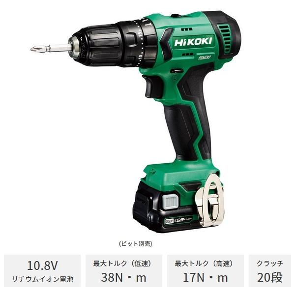 軽快な取り回し 、軽量・コンパクト低速：38N・m / 高速：15N・m 、クラッチ20段10.8Vスライド対応/本体のみ（バッテリ・充電器・ケースは付属しません）