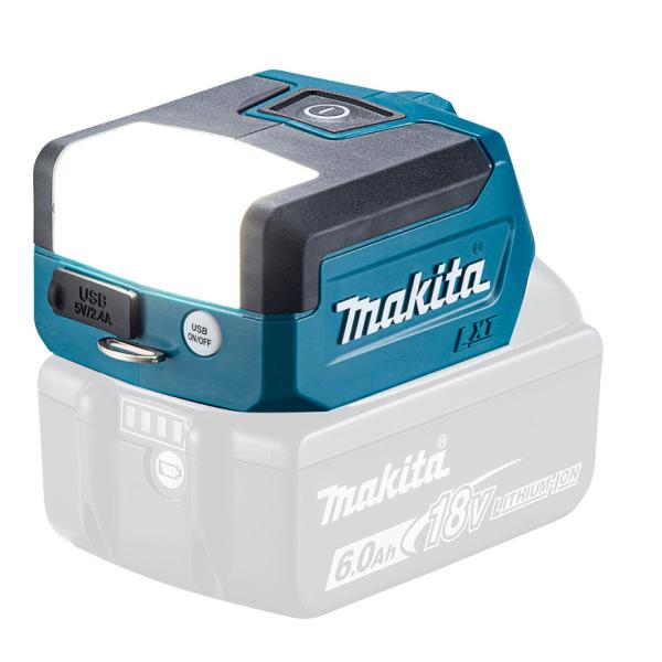 広範囲照射&amp;amp;コンパクトサイズ、USB出力付、18V/14.4Vモデルライトスイッチを押すたびに全面点灯・横面点灯・上面点灯・電源OFFと切替が可能。電源OFF時に前回の照射モードを記憶するメモリ機能も搭載。スマートフォンや各...