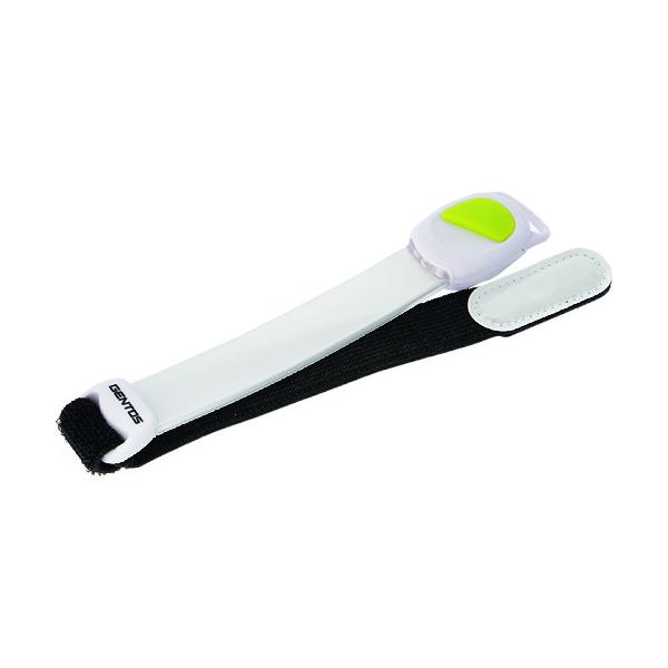 AX-820GRの後継機種です。腕や足首につける視認性のバンドです。点灯・点滅の2種類の照射パターンが選べます。夜間のウォーキング・ジョギング・自転車に乗る時に。【 セット内容／付属品 】バンドテスト用電池