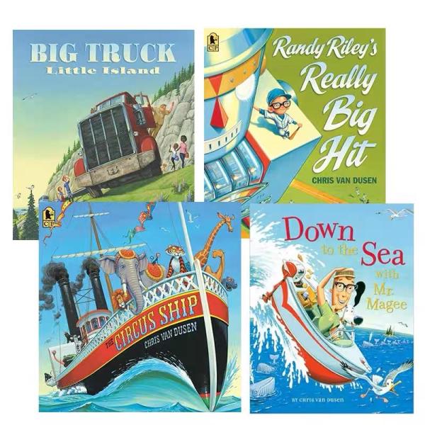 【発売日：2024年05月27日】リズム感たっぷりの愉快な絵本　Chris Van Dusen絵本４冊1. Randy Riley's Really Big Hit（ペーパバック、32ページ）2. The Circus Ship （ペーパバ...