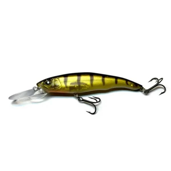 ■カラー：Yellow Perch■サイズ： 95mm/：11.2g/潜行深度：2.1ｍ（１６ポンドフロロカーボンでスローリトリーブ）■ルアータイプ：ミドルダイビングジャークベイト（スローフローティング）■フック：イチカワフィッシング・カマ...