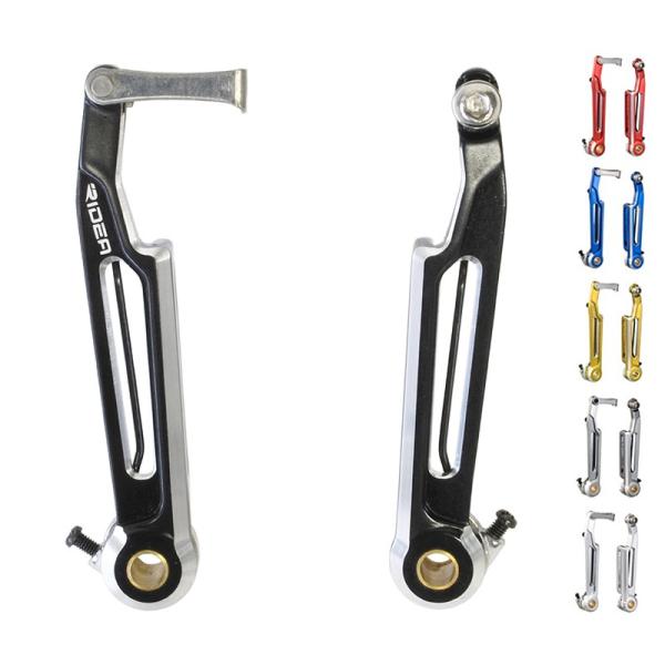 ・鍛造アルミ製のロングアームタイプ・26inch→700C、18inch→20inch、406→451のインチアップに対応・前後兼用重量 124g サイズ アーム長 ： 110mm