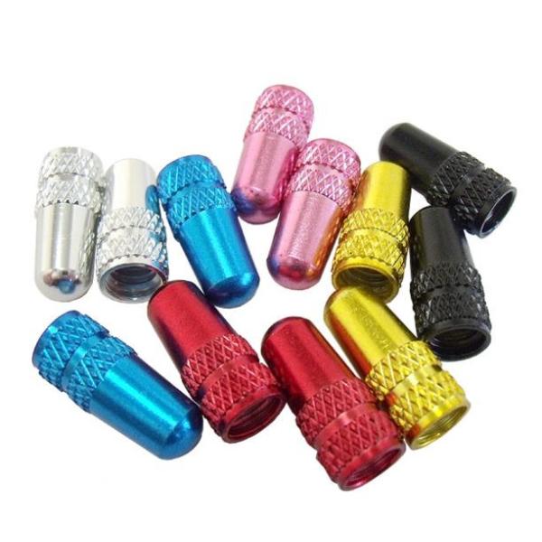 ・素材：アルミニウム・サイズ：仏式バルブ・アルミニウム製仏式用バルブキャップ・1セット2個入り