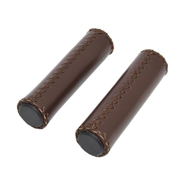 ・素材：EVA＋PU（ポリウレタン）・サイズ：φ22.2mm x 130mm・カラー：D・ブラウン・ワンポイントのステッチに、おしゃれな花柄2色と本革のような大人ブラウン（PUレザー）・芯材にEVAを採用し、ソフトなにぎり心地・オープンエン...