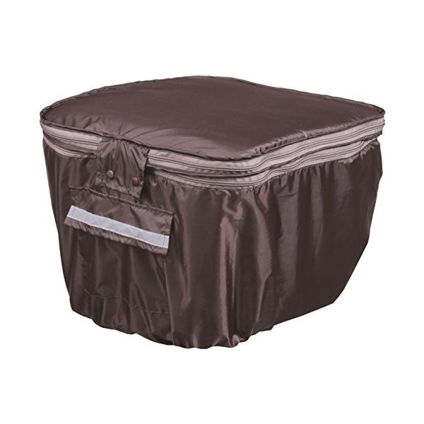 川住製作所 自転車 2段式後カゴカバーKW-275BR ブラウン