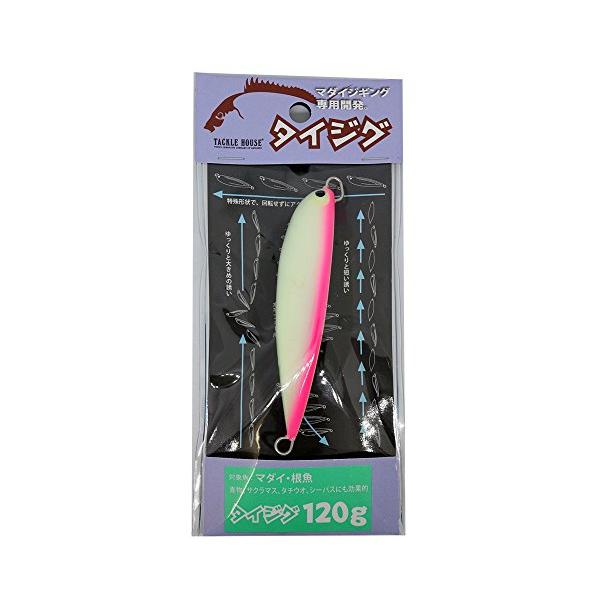 タックルハウス(Tacklehouse) メタルジグ タイジグ 86mm 120g ピンクフルグロー #8 TJ120 ルアー