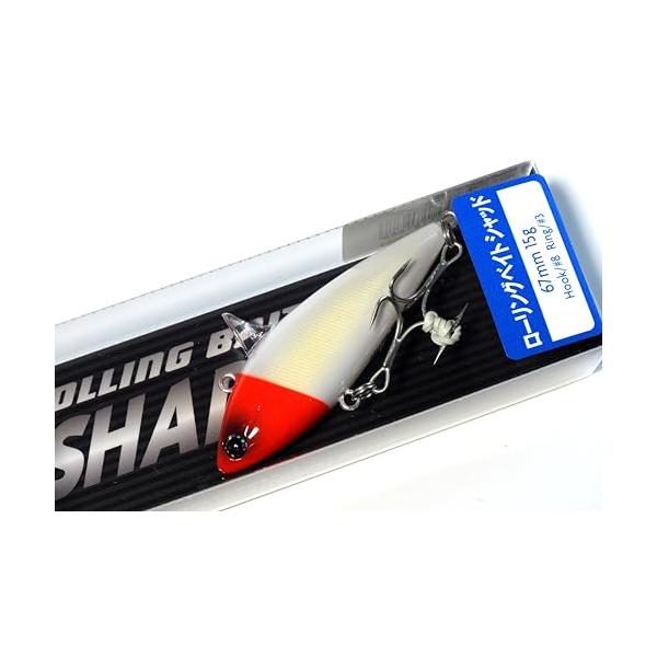 タックルハウス(Tacklehouse) R.D.C ローリングベイト・シャッド RBS67 NO.1 パール・レッドヘッド