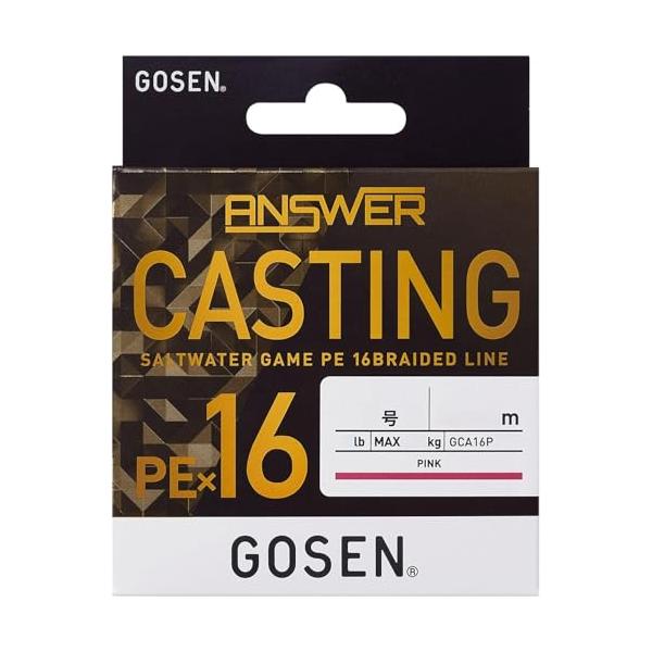 ゴーセン(GOSEN) アンサー キャスティング PE×16 200m ピンク 1.2号