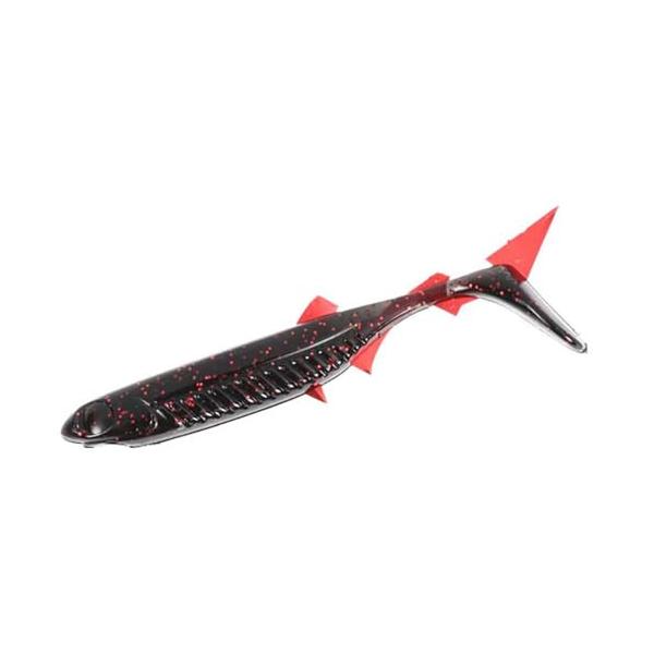 ■入数:5匹入■サイズ:1.75inch■カラー:58.SBRR スモークブラックアカラメ【カミテールシステム】0.025〜0.05mm厚のフィルムシートをワーム内部あるいはボディとテールの接続部分に搭載。暴れイワシにはクリアのフィルム以外...