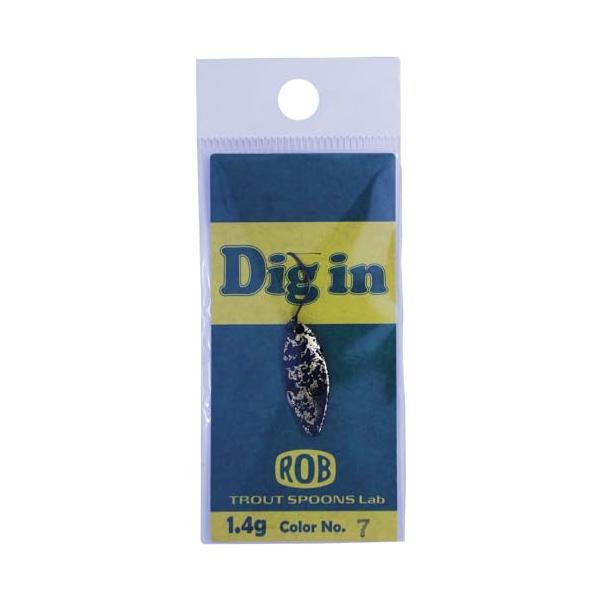 ロブルアー(Rob Lure) Dig in (ディギン) 1.4ｇ #7 GLG