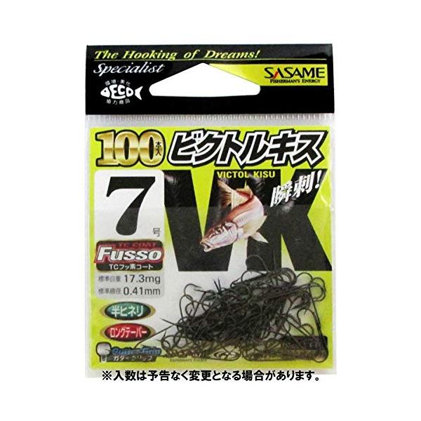 ささめ針(Sasame) 22ZVK ビクトルキス (TCフッ素コート) 100本入り #7